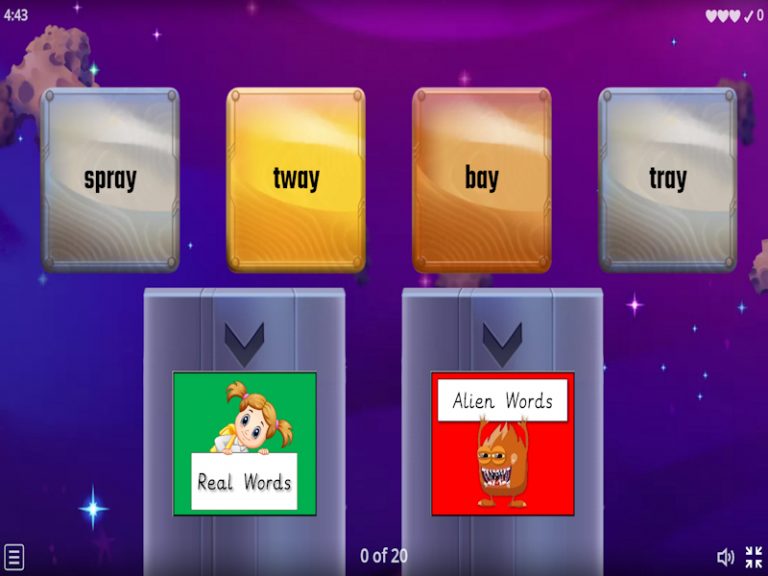 Free 'ay' worksheets and games - Galactic Phonics