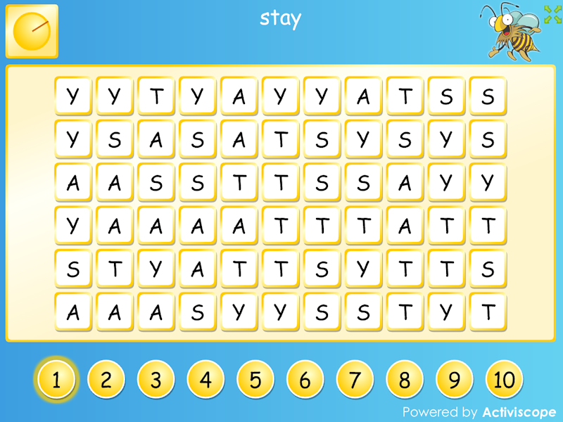 Free 'ay' worksheets and games - Galactic Phonics