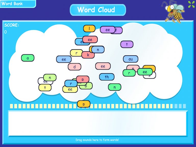 Free 'ee' phonics woksheets and games - Galactic Phonics