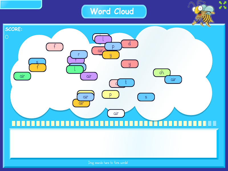 'air' phonics worksheets and games - Galactic Phonics