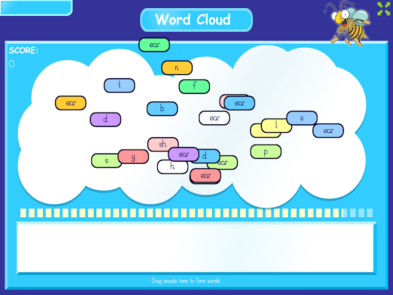 'ear' phonics worksheets and games - Galactic Phonics
