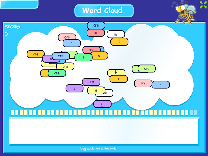 'ore' phonics worksheets and games - Galactic Phonics