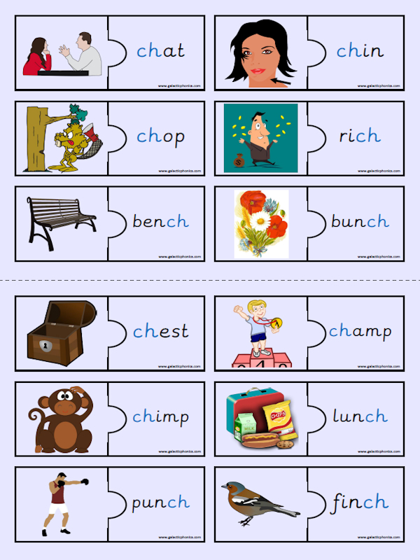 ch worksheets and games - Galactic Phonics