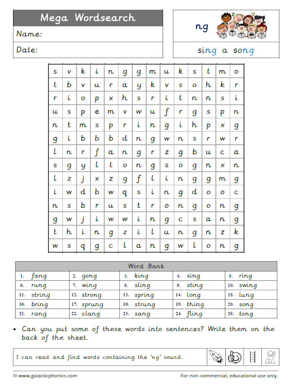 ng phonics worksheets and games - Galactic Phonics